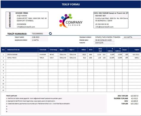 Newproject Excel Excelvba Vba Teklifprogrami Yeniproje Excel Vba Freelancer Professional