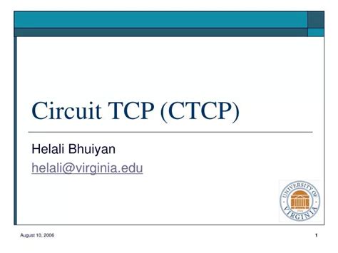 PPT Circuit TCP CTCP PowerPoint Presentation Free Download ID