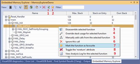 Memory Explorer Window VisualGDB Documentation