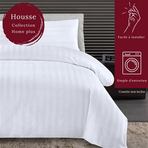 Housse de Couette Blanche Élégance pour les Hôtels