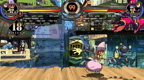 Skullgirls Peacock Combo Corner Youtube