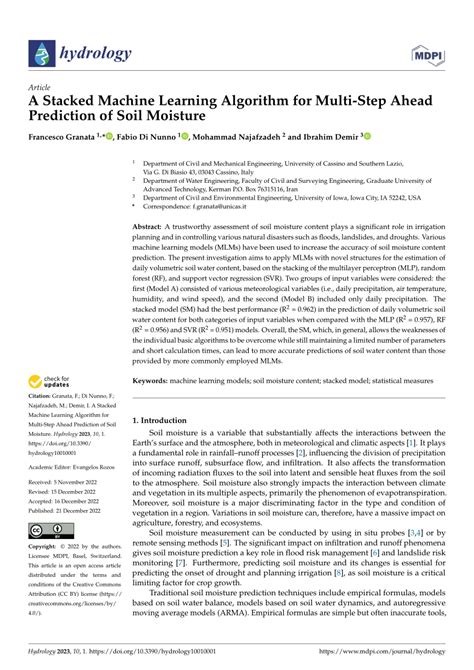 pdf a stacked machine learning algorithm for multi step ahead
