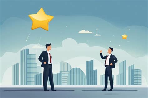 Premium Ai Image Customer Evaluation Feedback Men In Suit Giving