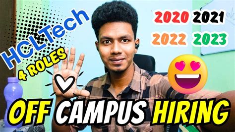 HCL Off Campus Hiring 2023 2022 2021 2020 IT Jobs Tamil