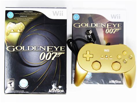 007 Goldeneye With Gold Controller Nintendo Wii Retromtl