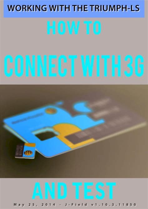 PDF How To Connect With 3G JAVAD GNSS INCdownload Javad Com Manuals Hardware Triumph LS How