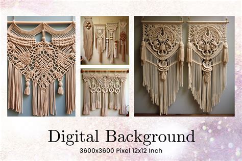 Macrame Texture Bohemian Background Graphic By Sistadesign29 · Creative