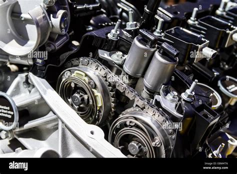 Camshaft Closeup Of The Ford 3 5l Ti Vct Truck Engine At The 2014 Los