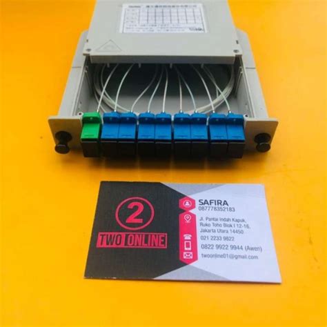 Jual Passive Splitter Plc Box Fo 1 8 Sc Upc Fiber Optik Pasif Spliter