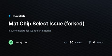 Mat Chip Select Issue Forked StackBlitz
