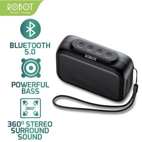 Speaker Bluetooth Robot RB100 Bluetooth 5 0 TWS Hi Fi Sound Portable