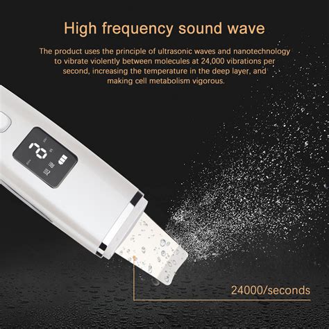 Badu Bg Ултразвукова вибрация Премахване на черни точки Дълбоко почистване Скрубер за кожата на