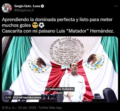 Sergio Gutiérrez Luna podría ser destituido por jugar futbol en la Cámara de Diputados Infobae