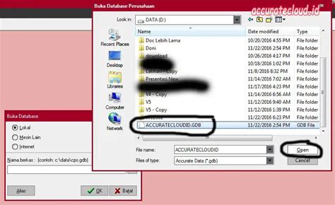 Membuka Database ACCURATE V Dan V Tutorial Accuratecloud Id
