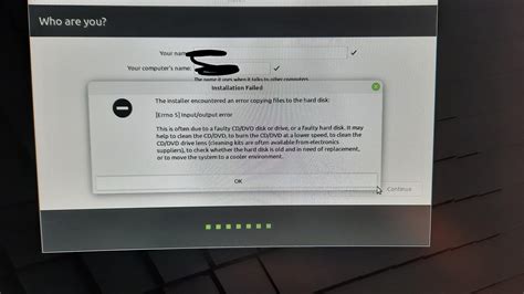 Im Trying To Reinstall Linux Mint 203 And I Get His Error I Dont