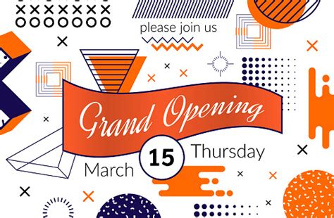 그랜드 오프닝 레이블 타이포그래피 그래픽 디자인 그랜드 오프닝 초대 개회행사에 대한 스톡 벡터 아트 및 기타 이미지 개회행사 과시함 긴급 개념 Istock