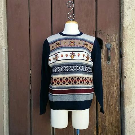 J Crew Jeweled Fair Isle Stripe Sweater Stripe Sweater Colorful