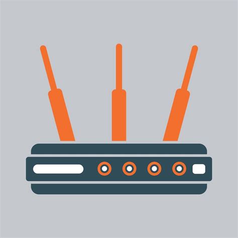 Network Router Icon On White Background Vector Art At Vecteezy