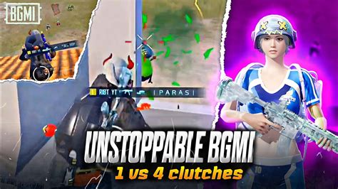 Unstoppable Pure Bgmi Clutches Bgmi Solo Vs Squad 🔱 Highlights