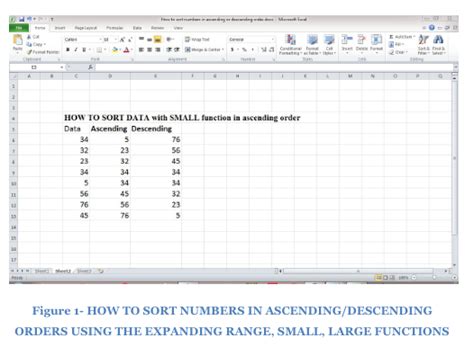 How To Sort Data In Ascending Order In Excel
