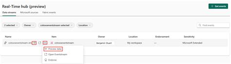 Preview Streams In Fabric Real Time Hub Microsoft Fabric Microsoft Learn