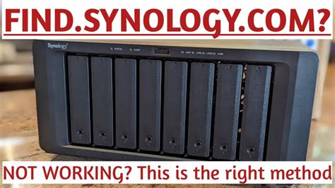 Cant Find Synology Nas Setup Not Working Do It This Way Devicessetup