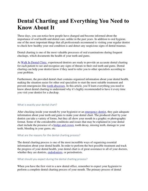 Ppt Dental Charting And Everything You Need To Know About It