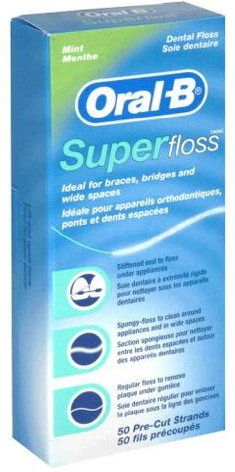 Oral B Superfloss Bridge And Ortho Floss Mint Kleenteeth