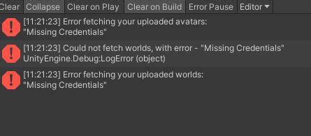 Error Fetching Your Uploaded Worlds Help Vrchat Ask Forum