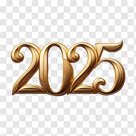 2025 3d 골드 타이포그래피 크리에이티브 아트 2025년 새해 새해 복 많이 받으세요 Png 일러스트 및 이미지 에 대한 무료 다운로드 Pngtree