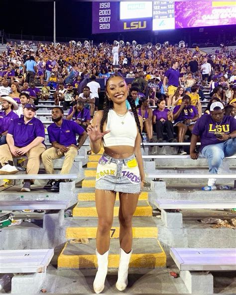 Lsu Football Game Outfit College Gameday Outfits Gameday Outfit Football Game Outfit