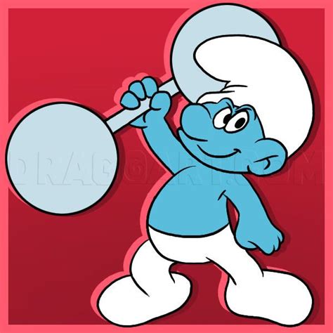 How To Draw Smurfs Draw A Smurf Step By Step Drawing Guide By Dawn