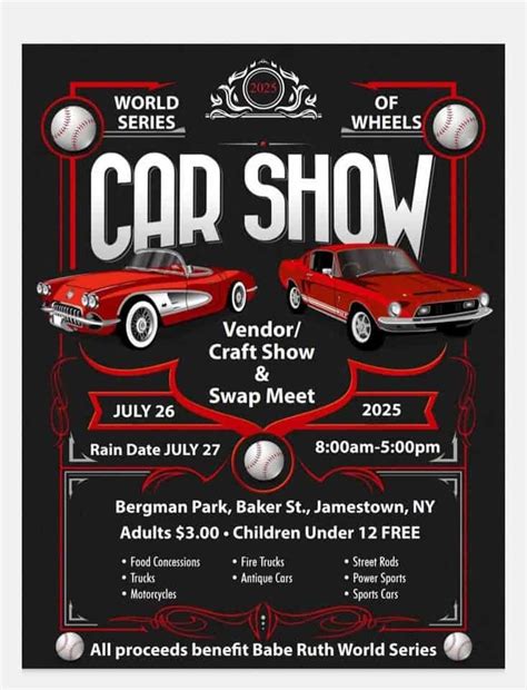 World Series Of Wheels Car Show Jamestown Ny Carcruisefinder