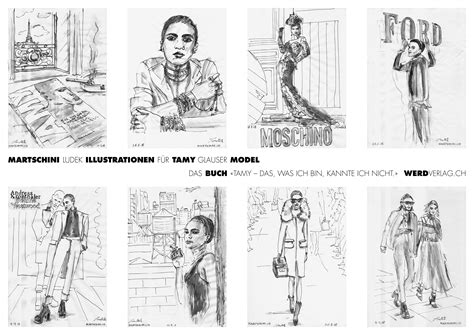 Ludek Martschini Grafiker And Illustrator Tamy Glauser Model