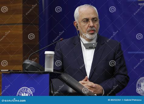 Iranian Foreign Minister Mohammad Javad Zarif Editorial Photo Image