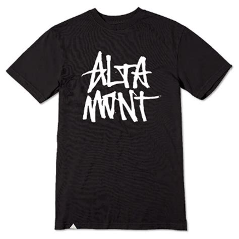 Altamont Stacked Black T Shirt ChutingStar Skydiving Gear