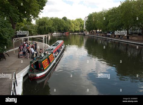 Canal Cruising Boat Regents Canal Little Venice London Uk Regent