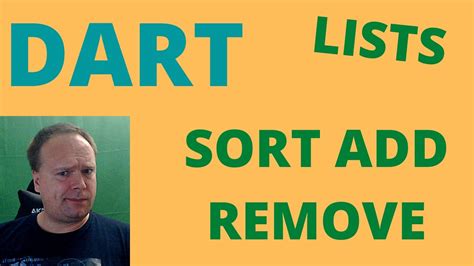 Dart Lists Sort Add Remove Combine Replace Unmodifiable Youtube