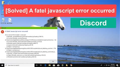 Error fatal de JavaScript en Discord: solución - Mundowin