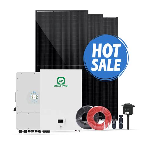 220v Solar Panel System Hybrid Complete 10kw Kit Inverter For Household