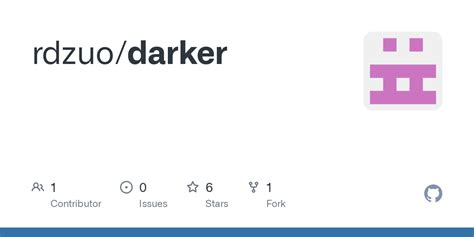 GitHub Rdzuo Darker