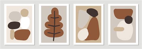 트렌디 한 현대 콜라주 스타일의 추상적 인 유기 모양 구성과 최소한의 포스터 세트 0명에 대한 스톡 벡터 아트 및 기타 이미지 0명 광고 기하 도형 Istock