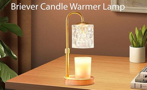 Briever Dimmable Candle Warmer Lamp With Timer Height