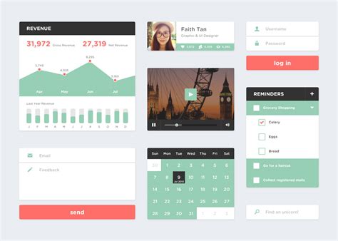 Flat UI Kit On Behance