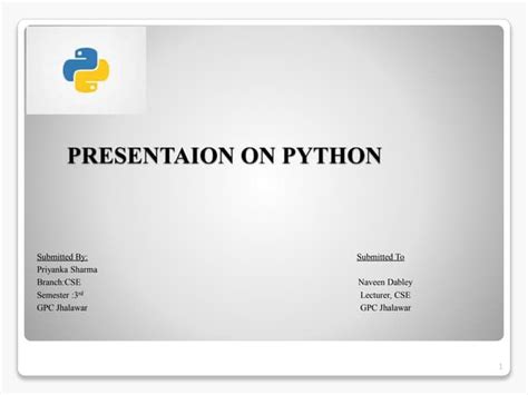 Ppt For Seminar For Pyrhon Etc And The Semiar Of College Ppt