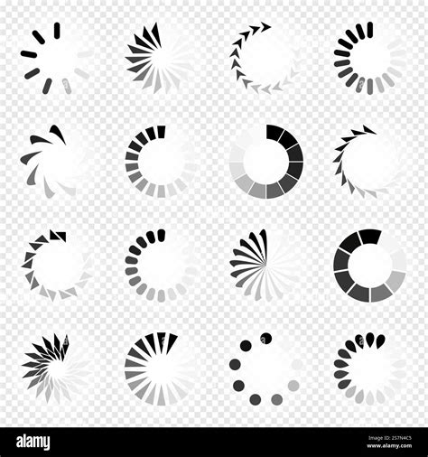 Set Loading Icons Load Icons White Background Vector Icon Set Loading Icons Load Load