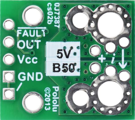 Pololu Acs71240kexblt 050b5 Current Sensor Carrier 50a To 50a 5v