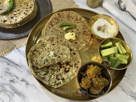 Shobhas Food Mazaa Stuffed Paneer Parathas