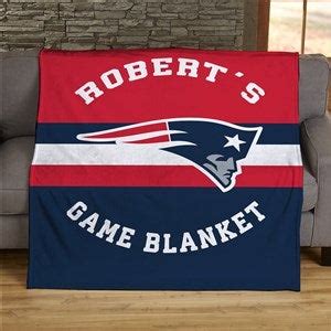 Nfl New England Patriots Classic Personalized Blankets