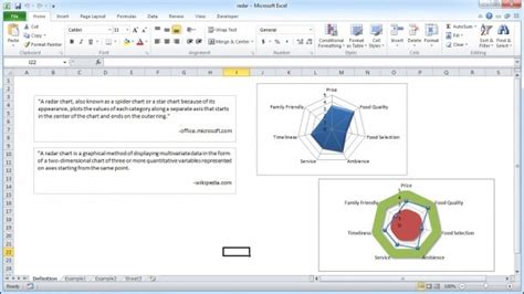 Excel Spider Diagram